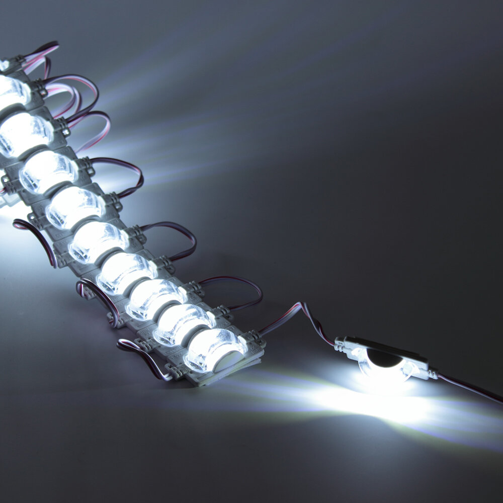 Светодиодный модуль 3 led 2835 MOD105 (12V, 1.5W, cool white, IP65), 2- шт. в упаковке