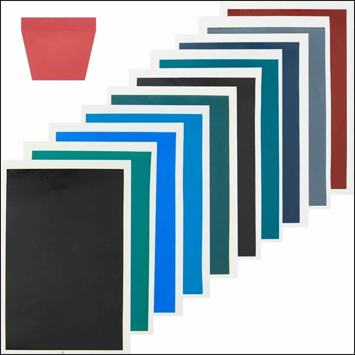 10 Листов Гравированной Цветной Бумаги С Фрикционной Пластиной Толщиной 0,3 Мм