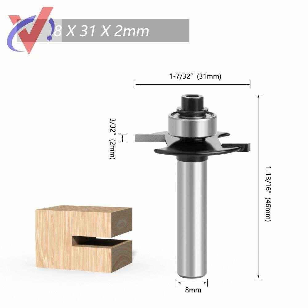 Фреза кромочная дисковая 31 х 2 мм, подшипник 12.7 мм, хвостовик 8 мм