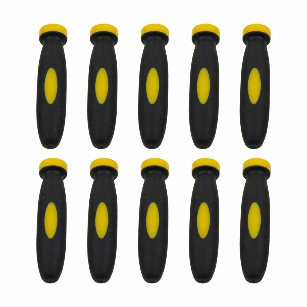 10 шт. резиновые ручки для напильников, принадлежности для напильников, диаметр отверстия 2,36 дюйма, 3 мм