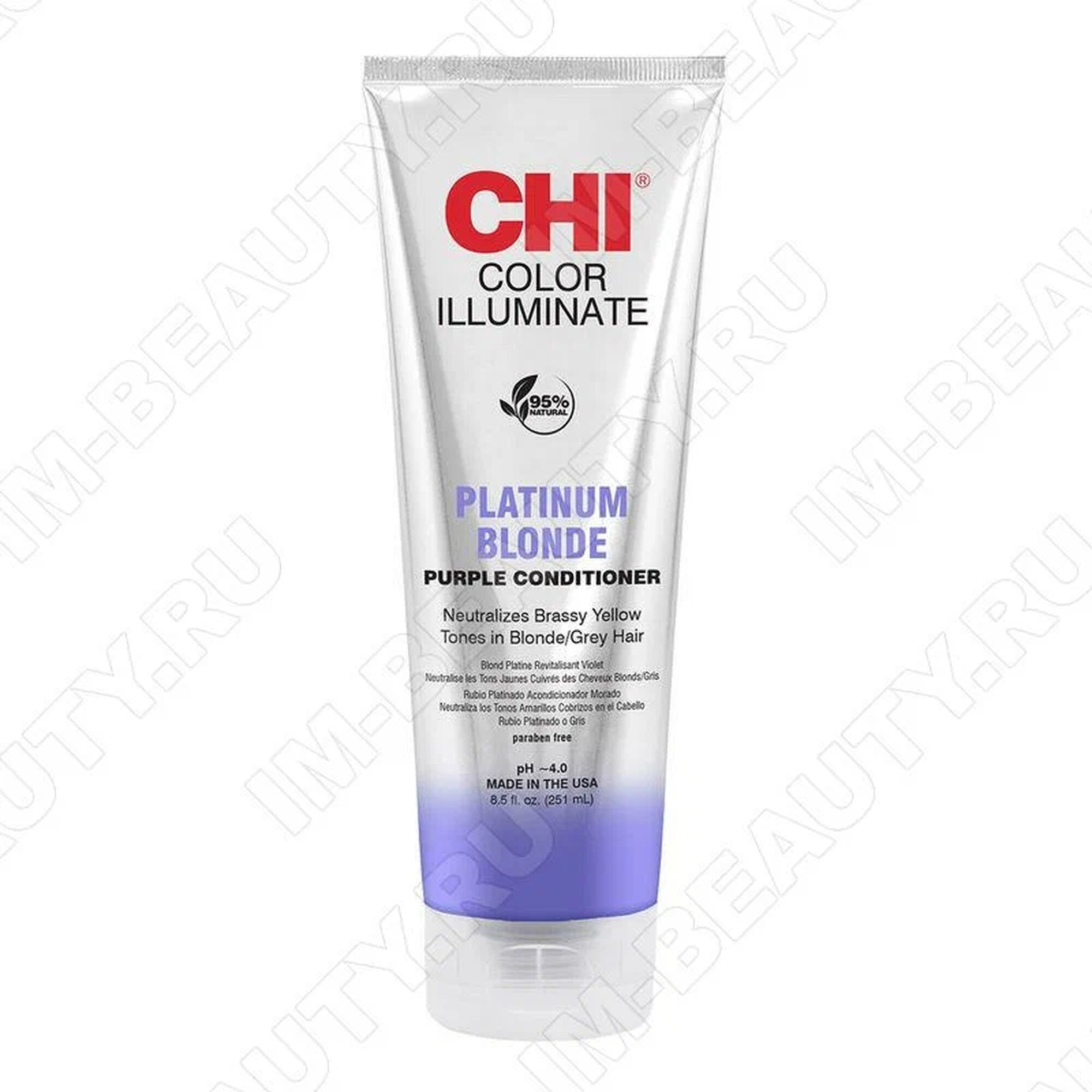 Кондиционер для волос CHI COLOR ILLUMINATE Платиновый Блонд, оттеночный, 251мл