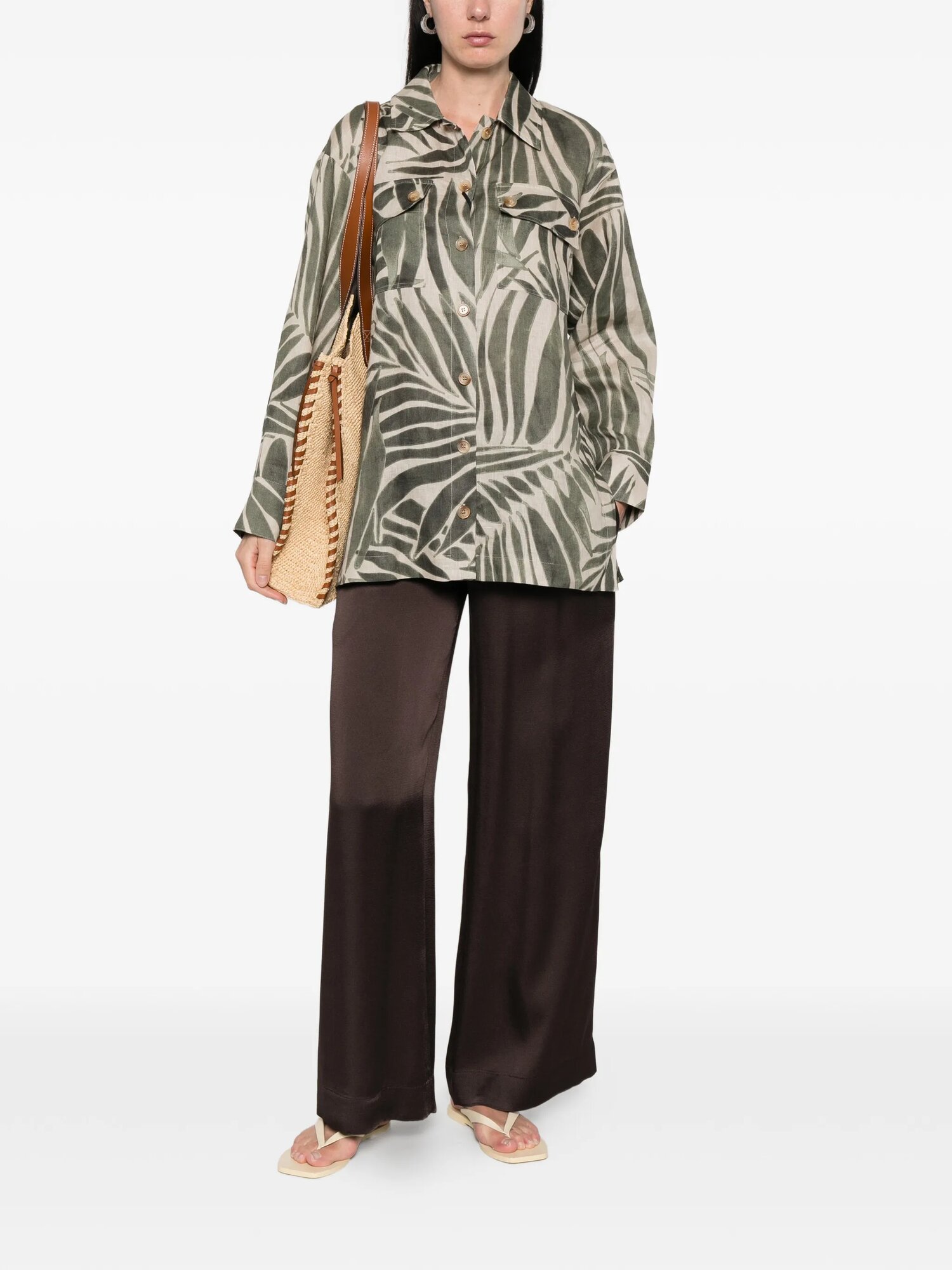 Рубашка PennyBlack Print belted shirt, размер 46 — фото 1