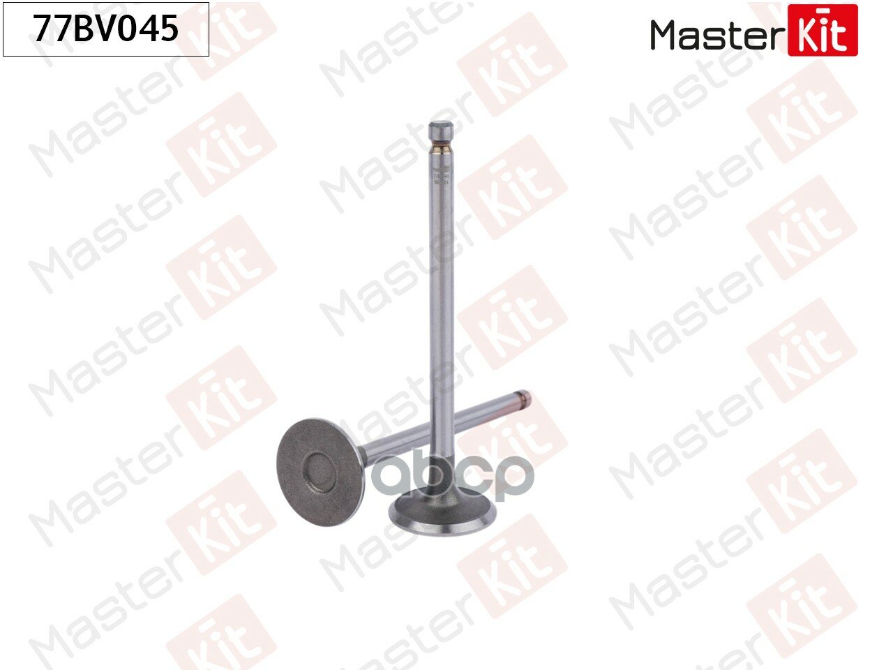 Клапан двигателя в заводском исполнении, применяется на Hyundai Kia, артикул 77BV045. MasterKit арт. 77BV045
