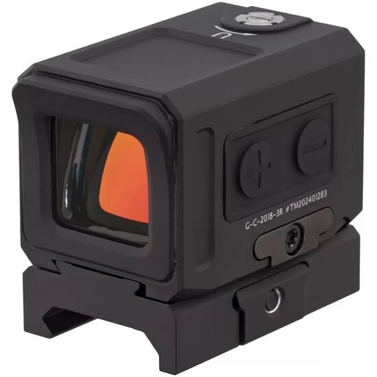 Коллиматор Gaut Tourmaline 1x20x18, закрытого типа, точка 3 МOA, красная, 8+2NV, датчик движения, на Weaver, ACRO, 109г