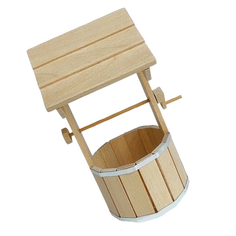 Миниатюрная Фигурка Модели Колодца 1/12 С Работающим Водяным Насосом Для Украшения Ландшафта Кукольных Домиков И Творческих Поделок