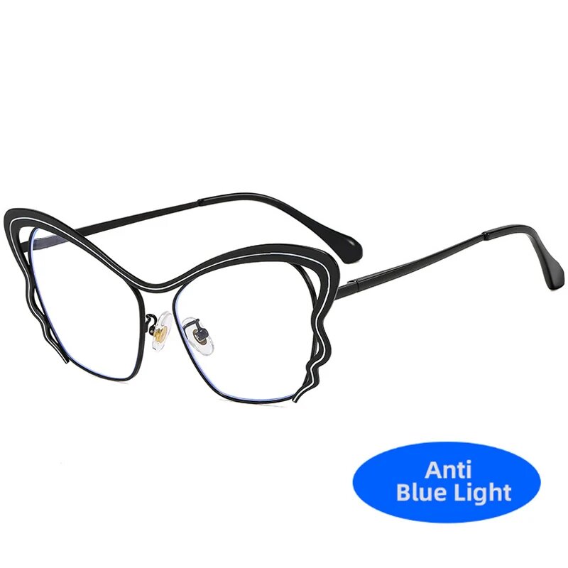 Женские очки DOHOHDO "кошачий глаз" Black