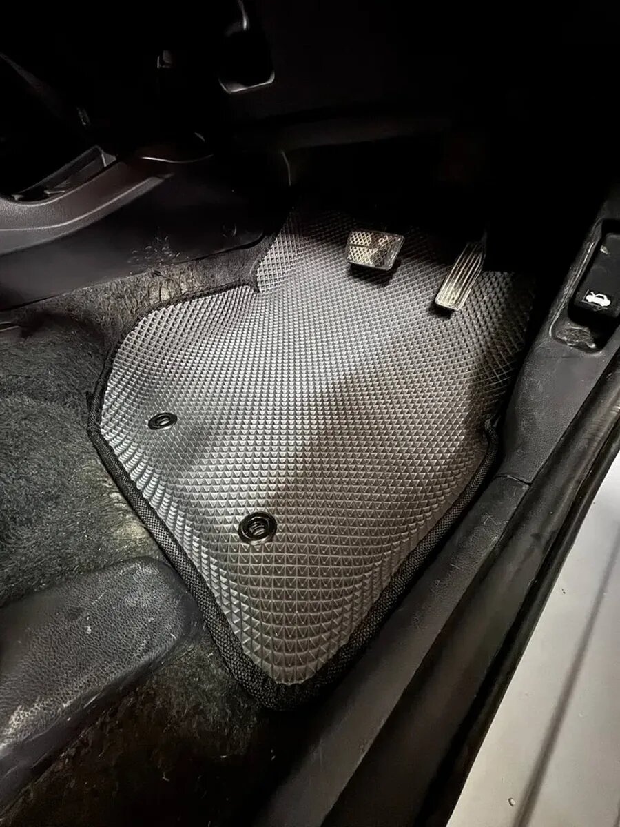 EVA коврики с бортами в Honda Fit Shuttle. Хонда Фит Шаттл. Ева ковры с бортиками