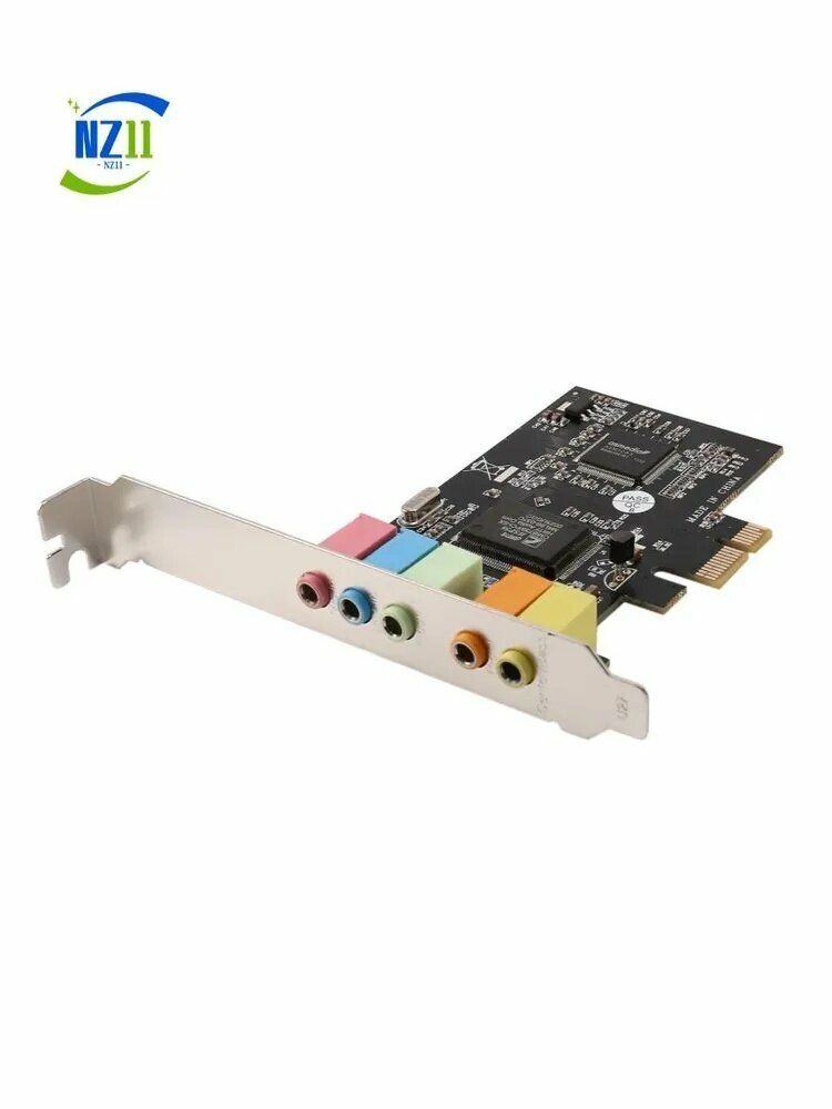 (I G) Звуковая карта PCIe PCI-E X1 CMI8738 Чип 32/64 бит Стерео 5.1-канальная настольная встроенная звуковая совместим с ПК