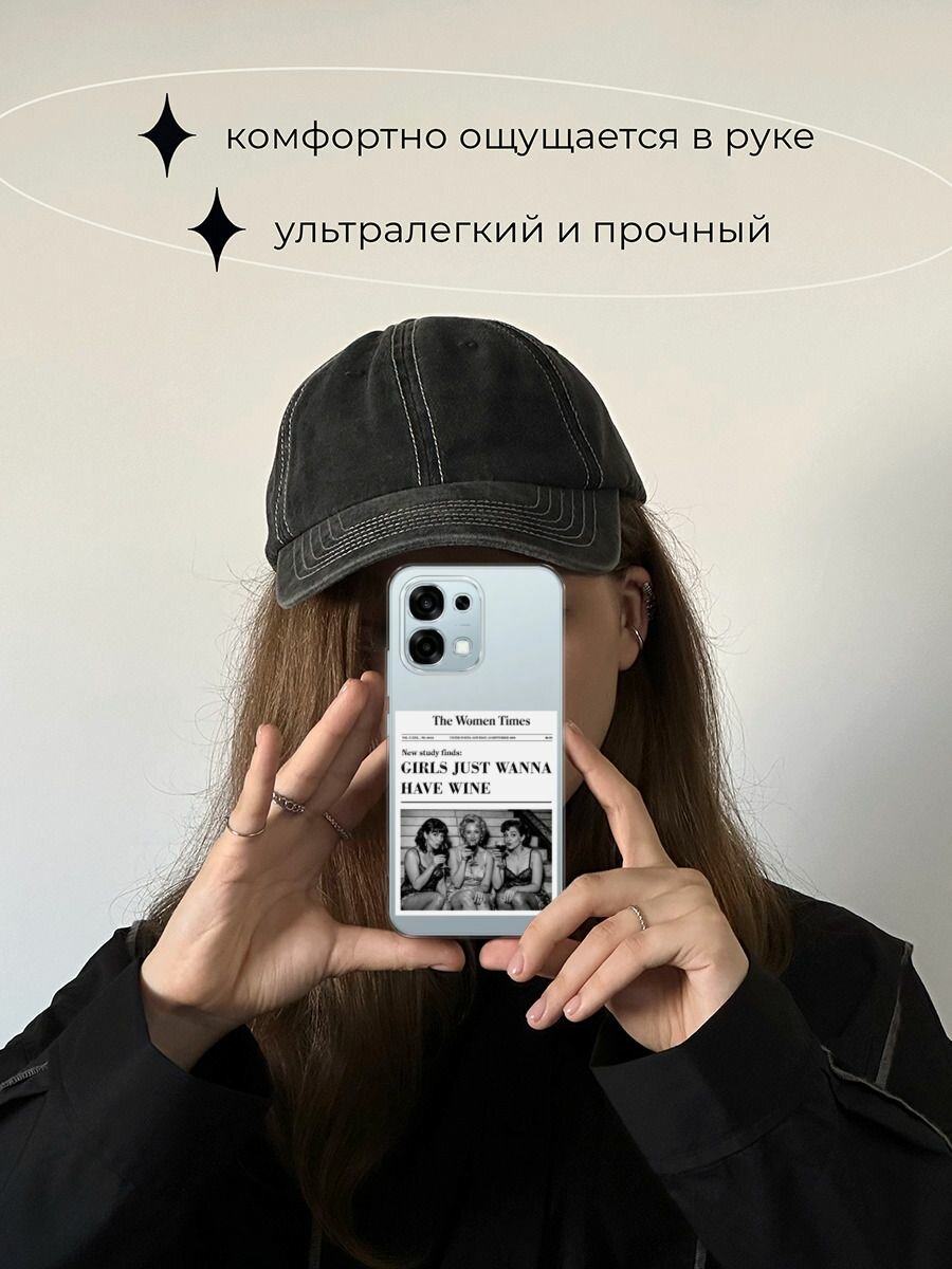 Силиконовый чехол на Oppo A6 Pro / Оппо A6 Про с принтом The Women Times — фото 1