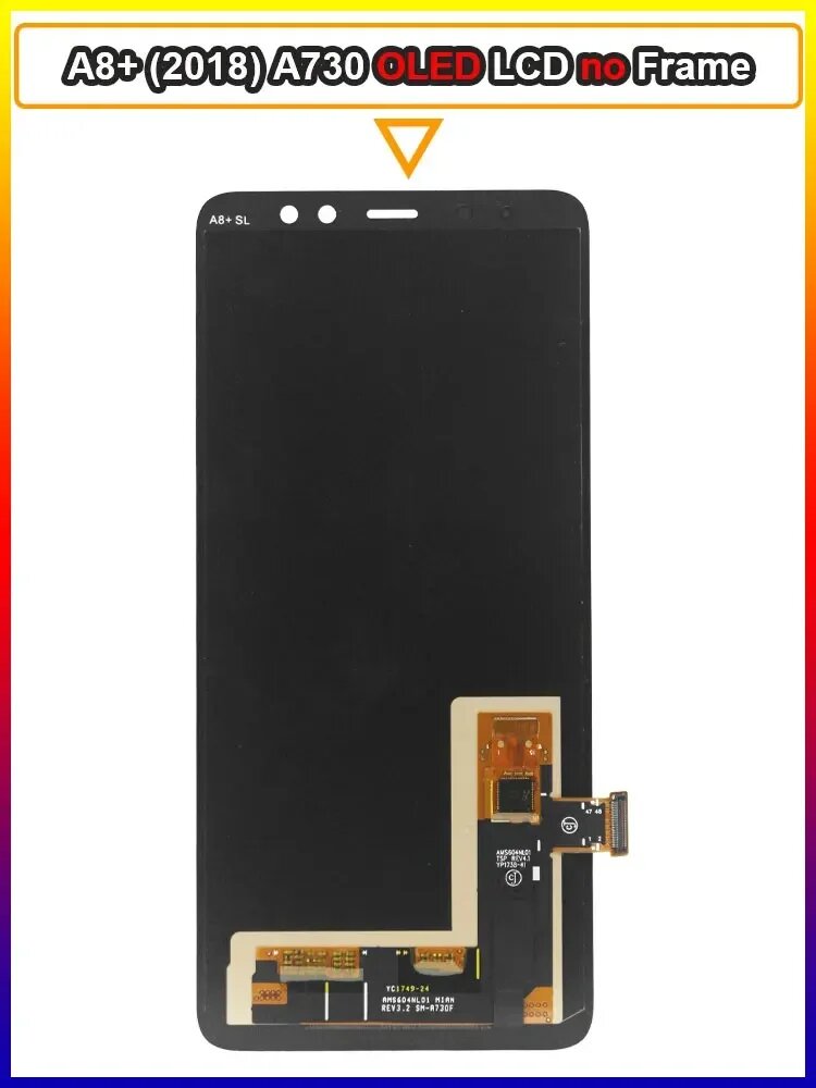 OLED LCD no Frame для Samsung Galaxy A8 Plus 2018 A730