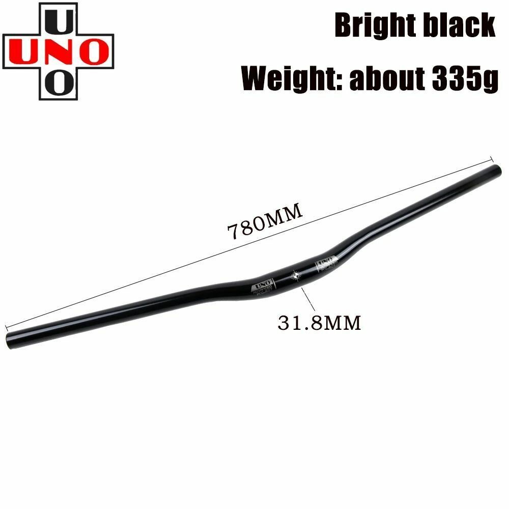 Руль UNO Ultra Light Color 31.8 калибра, яркий, 740/780 мм, для горного велосипеда, горизонтальная модификация