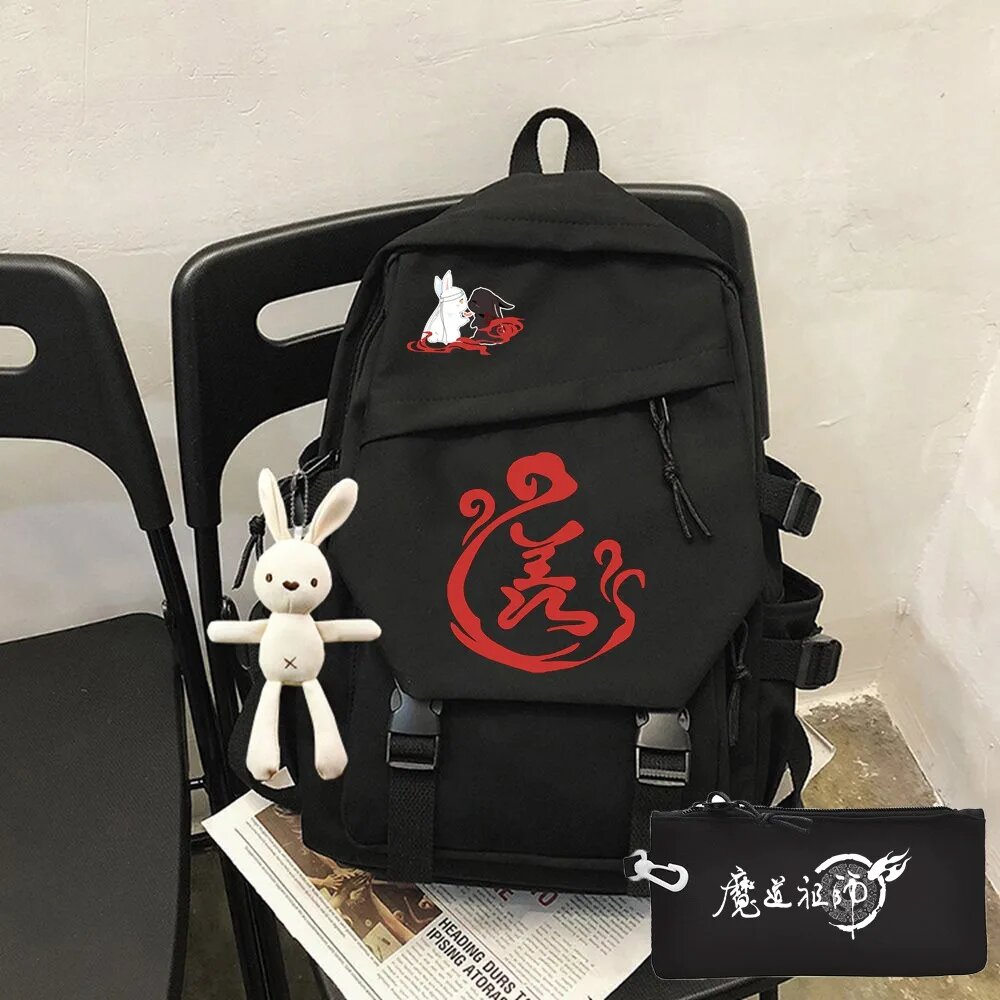 Рюкзак для косплея Wei Wuxian Lan Wangji из аниме МО дао ЗУ Ши, школьные ранцы, Черный, 2PCS 09