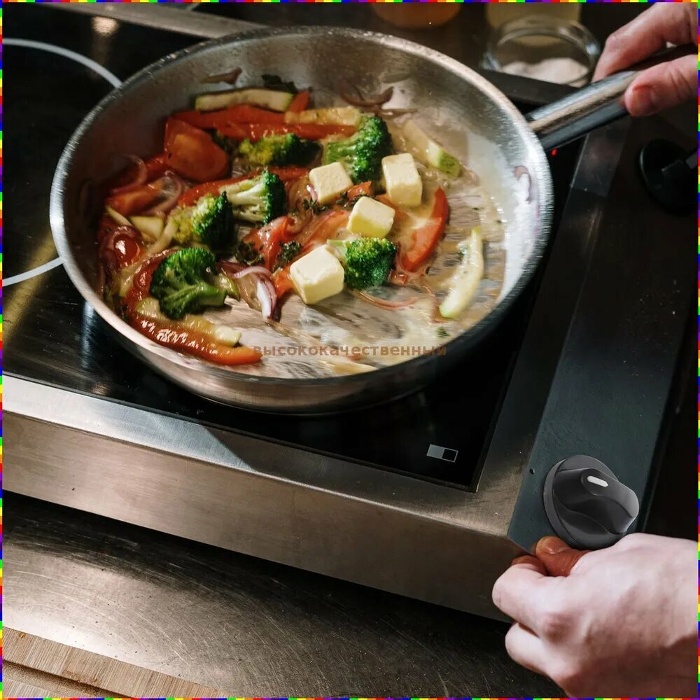 50 шт. ручек управления подачей газа для газовых плит, пластик, черные