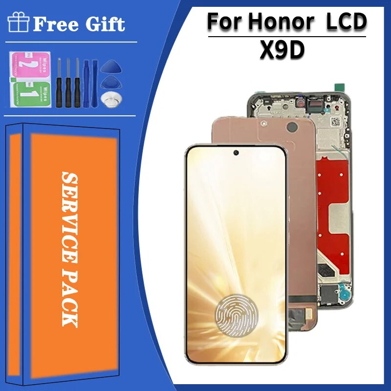 Премиум-дисплей MTN-NX1 для Huawei Honor X9D, сенсорный экран, панель дигитайзера в сборе, ЖК-экран X9d с рамкой