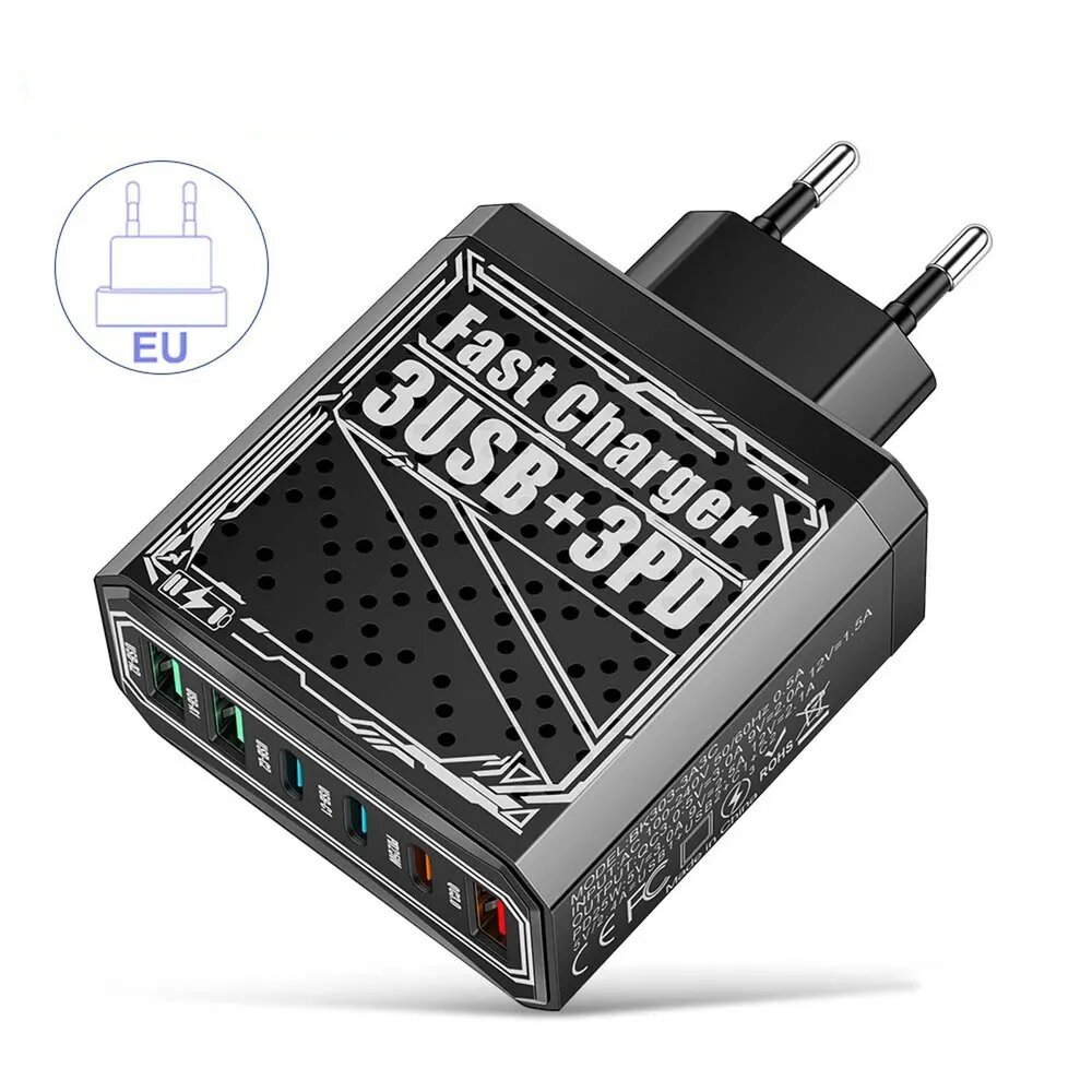 30-ваттный USB-C для настольных компьютеров с технической быстрой зарядкой для мобильных устройств