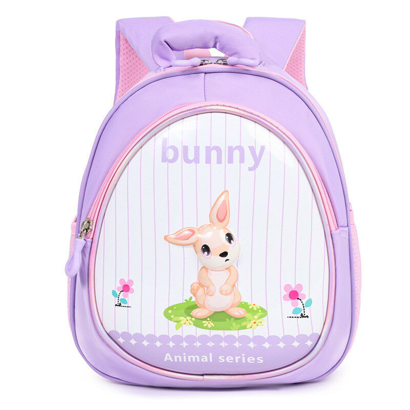 Детский рюкзак милое животное для детей с вентиляционными ремнями для школы и обучения кролик