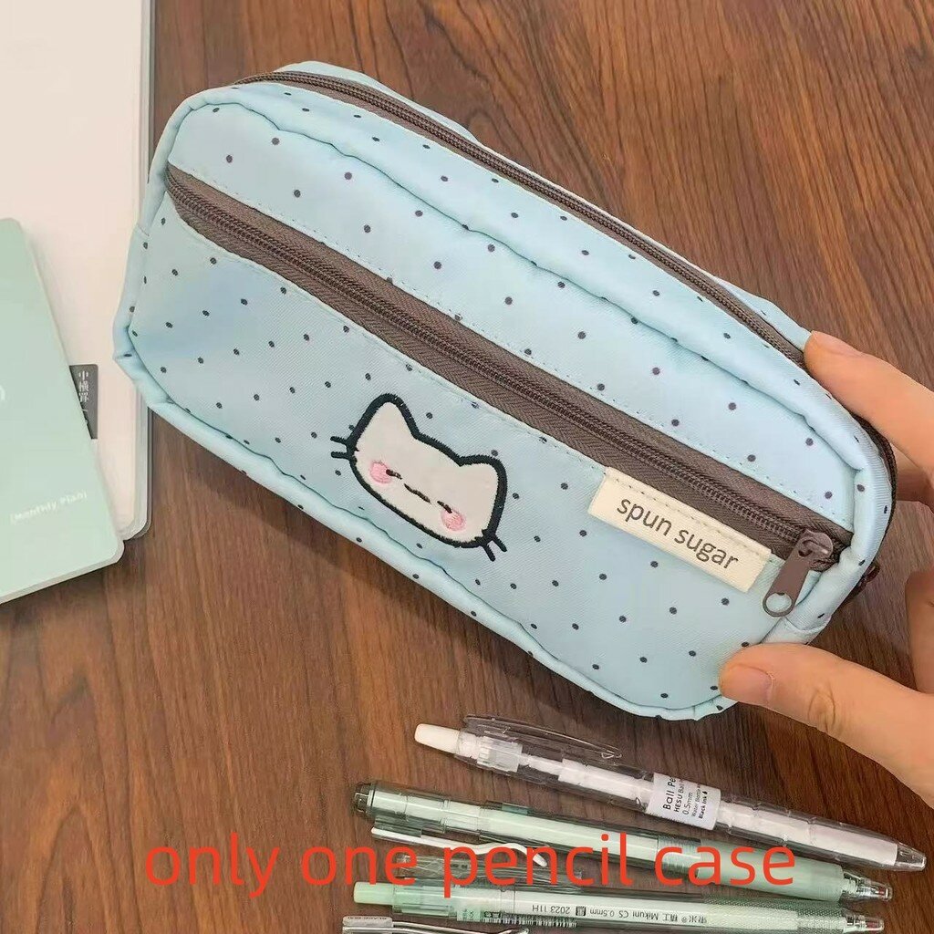 Mesh pen holder featuring for student office desk organization, green