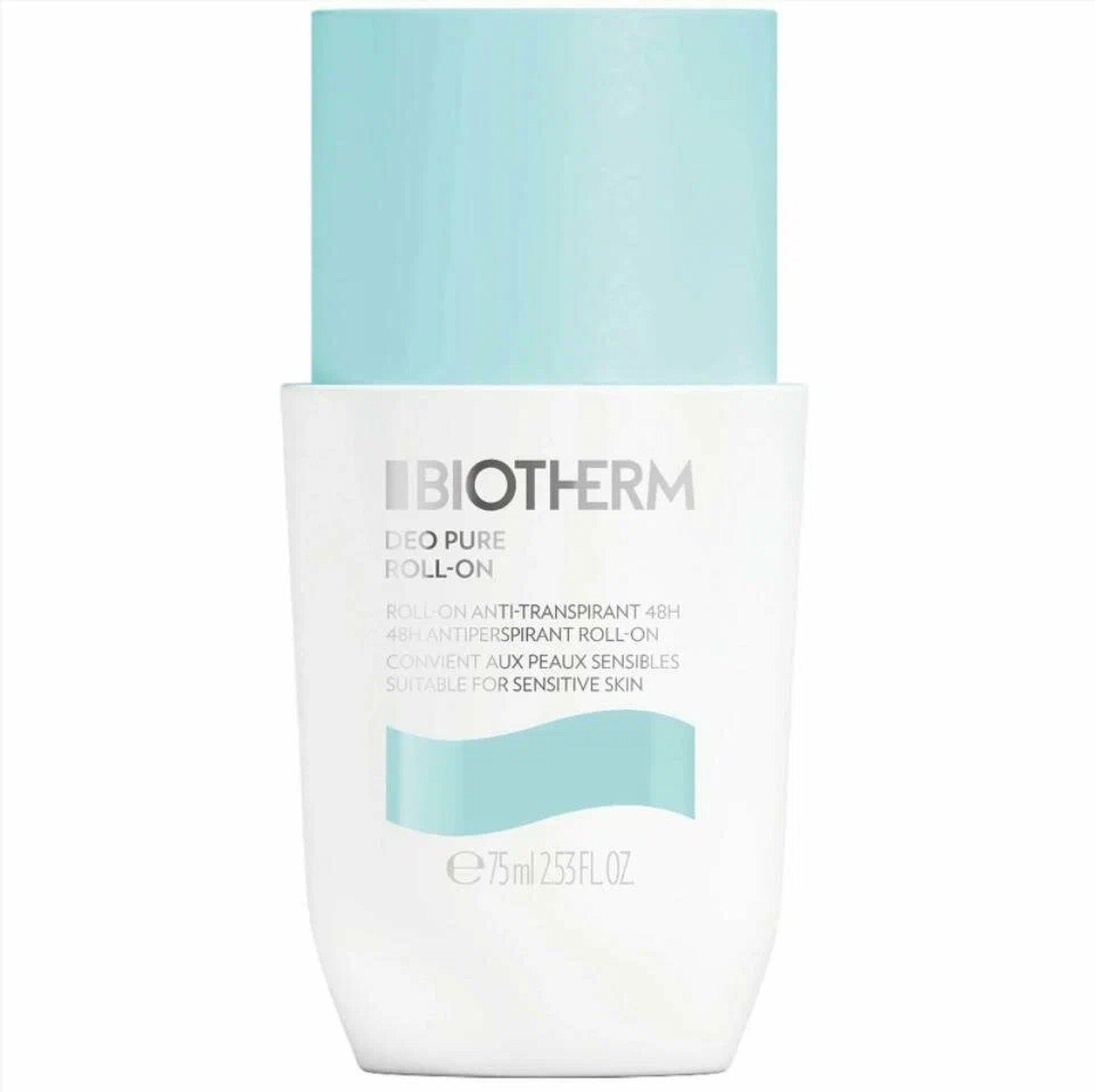 NEW DESIGN Biotherm Deo Pure Roll On 48h/Биотерм Роликовый дезодорант-антиперспирант 48 часов, 75 мл
