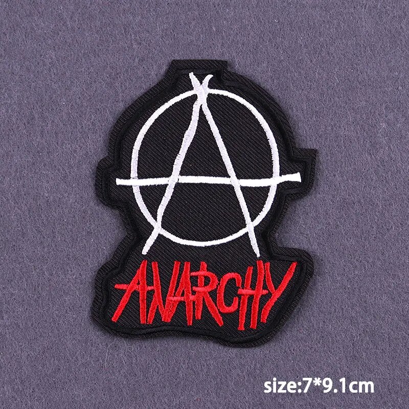 Нашивка "Anarchy" черная, 7*9.1 см, PE6292CT