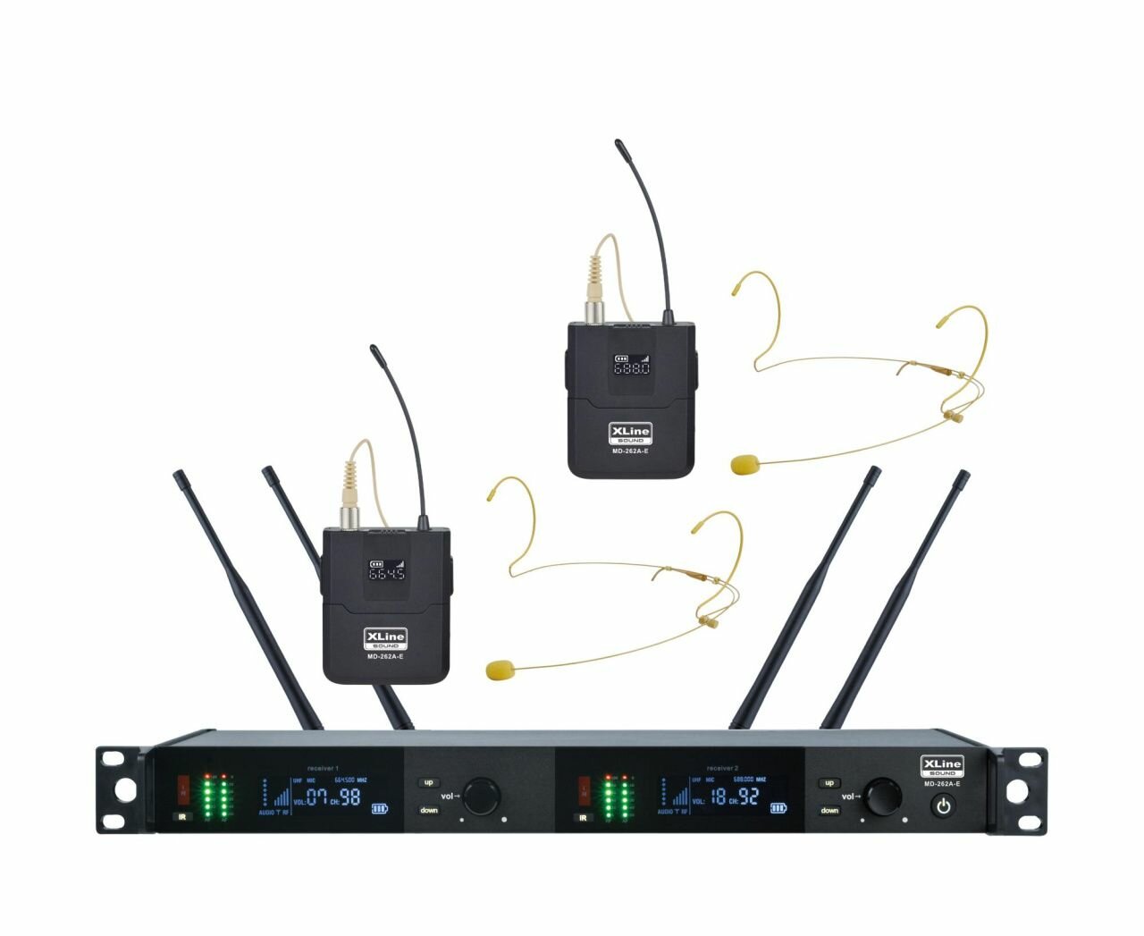 Радиосистема двухканальная XLINE MD-262A-E(NEW)
