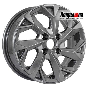 Диски литые Khomen KHW1402 5.5х14/4х100 D67.1 ET43.0, Gray