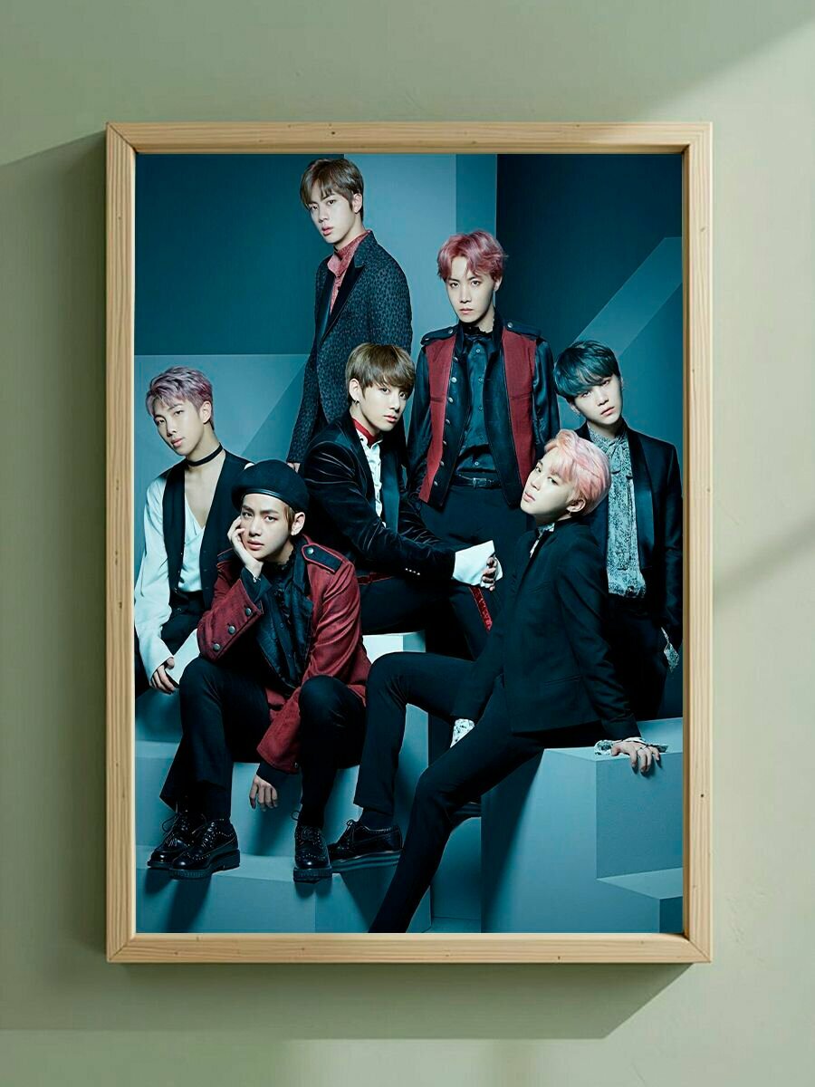 Постер, плакат на стену BTS K-Pop (А3)