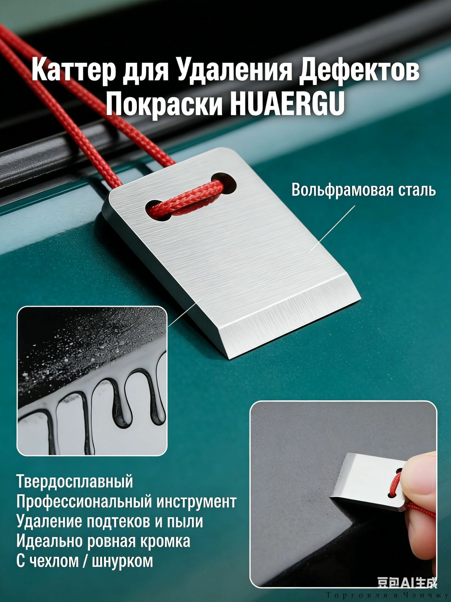 Каттер для Удаления Дефектов Покраски HUAERGU-HD-CJ1207