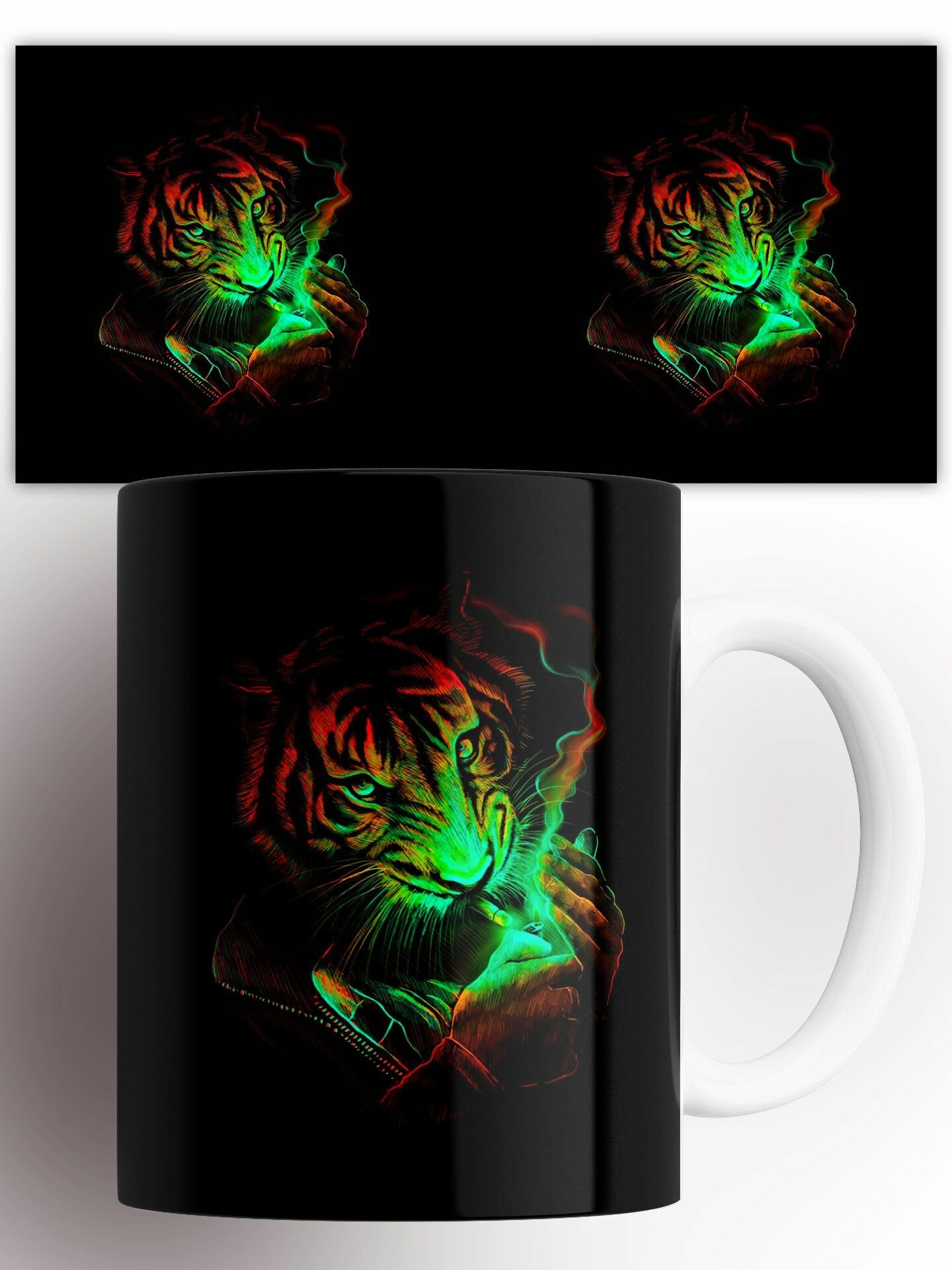 Кружка Тигр в плаще арт 330 мл