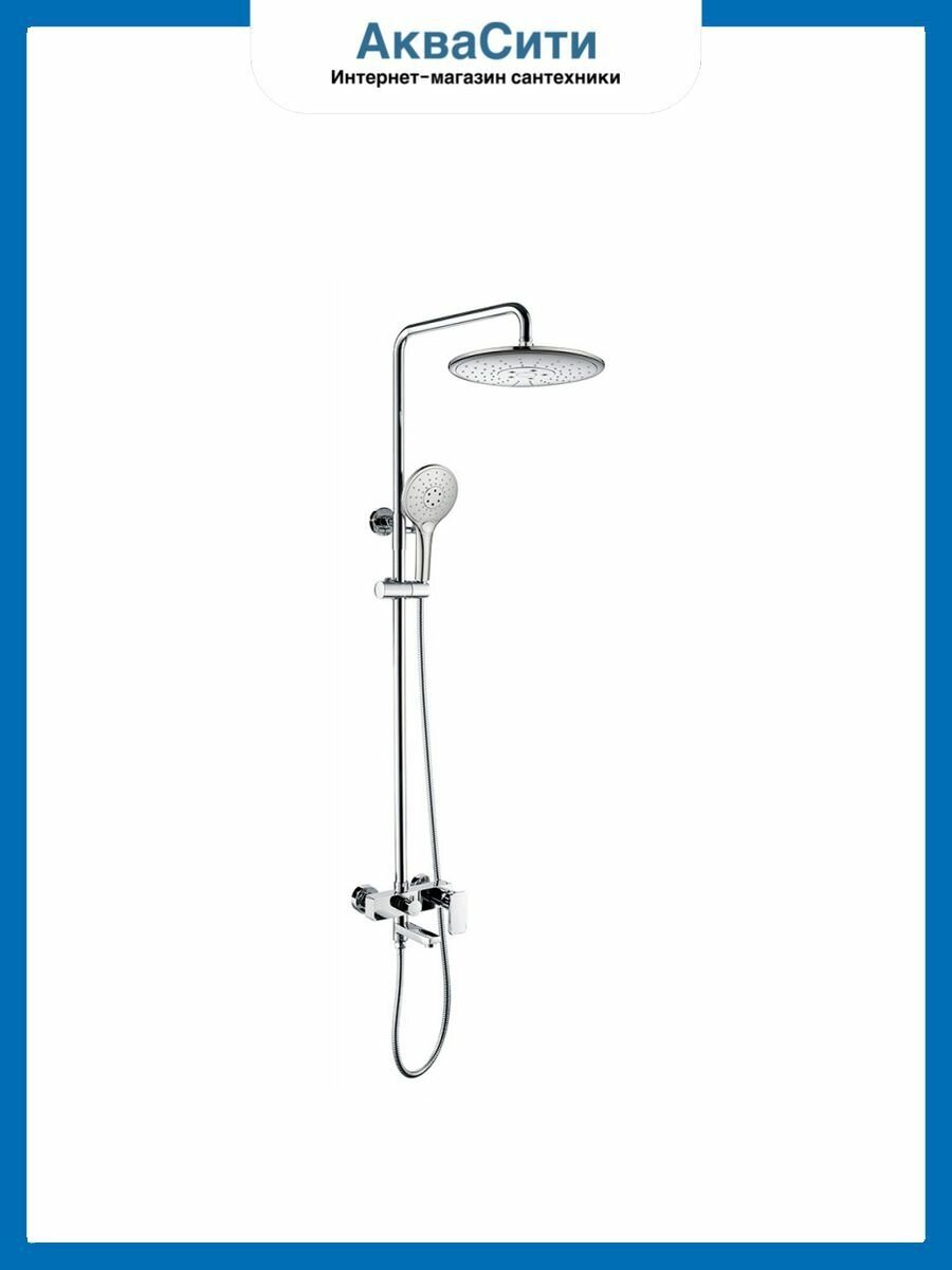 Душевая колонна со смесителем для ванны Bravat F6336370CP-A-RUS