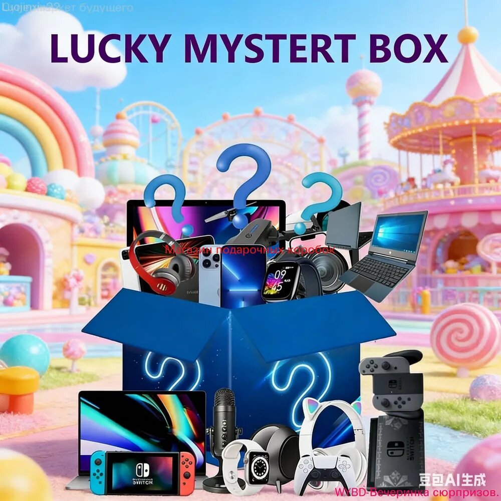 Подарочный наборНеобычный и оригинальный подарок. Мистери Бокс с украшением Mystery Box Рандом бокс №3