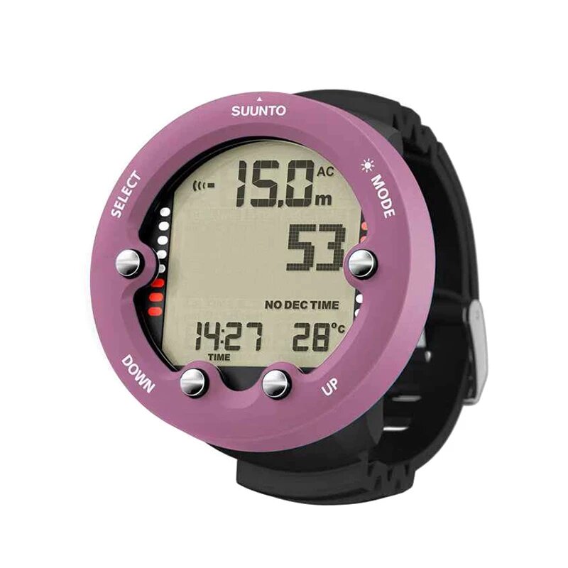 Светло-фиолетовый Suunto Zoop Novo водонепроницаемый компьютер дайвинга для SCUBA и нитрокс-погружений