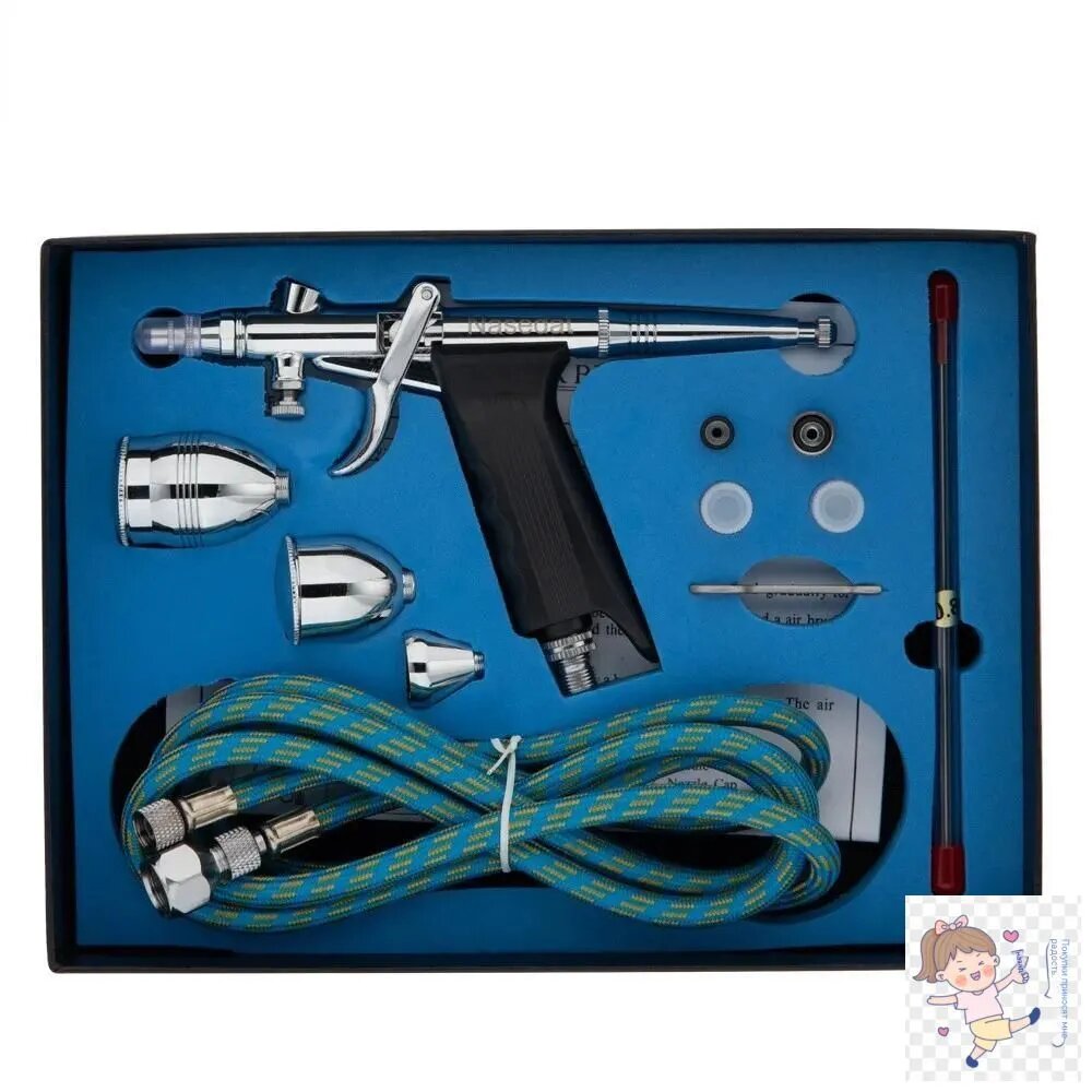 0.3/0.5/0.8 мм Пистолет-распылитель двойного Действия с гравитационной подачей NT-116B 2cc 5cc 13cc Набор аэрографов Модель распылителя Аэрограф 1 pcs