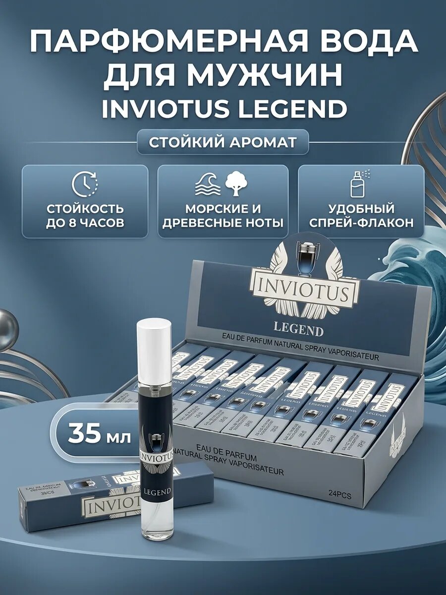 Парюм INVIOTUS 35 мл Аромат гармонично дополняет образ современного мужчины