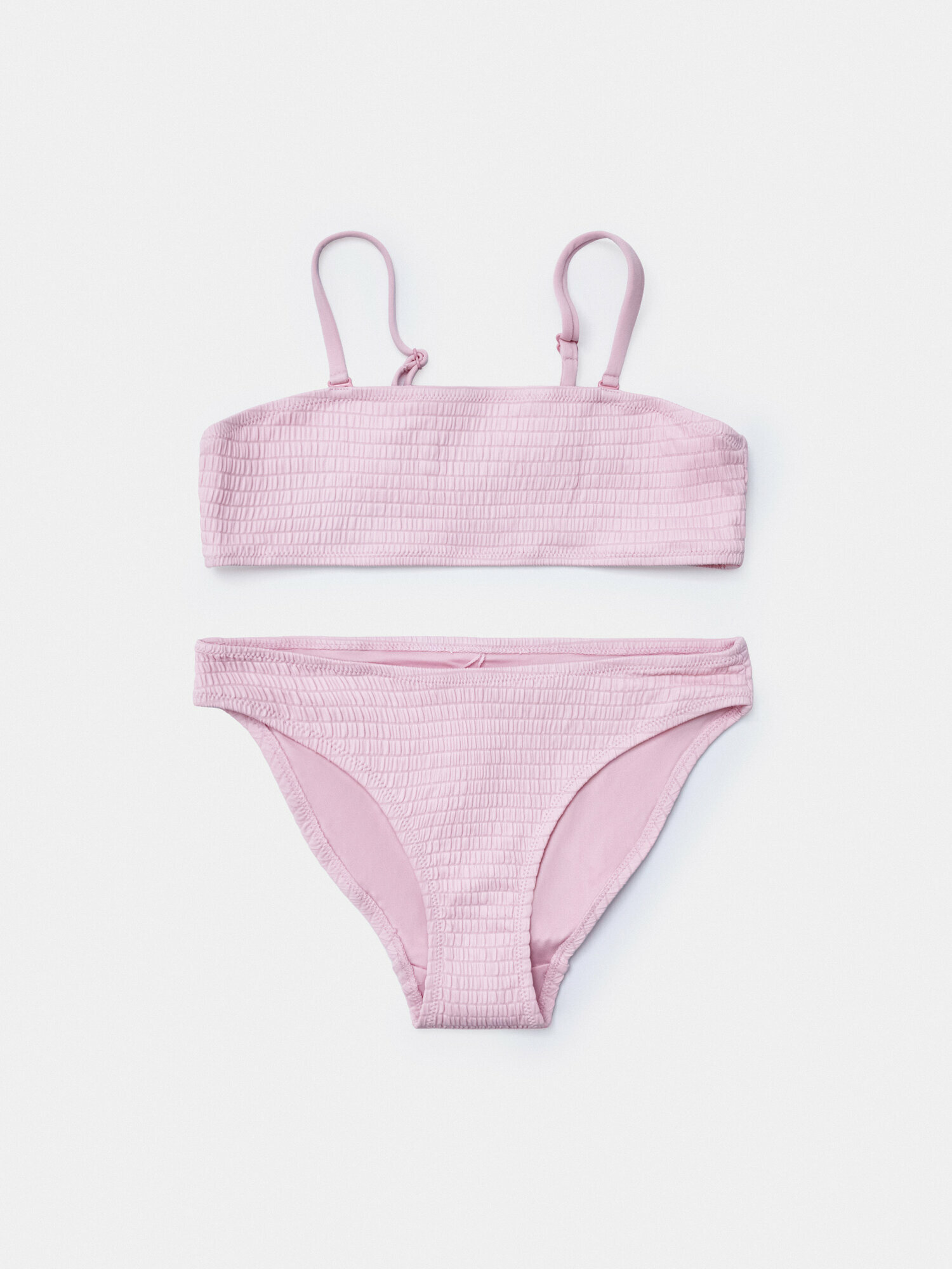 Купальник Раздельный купальник розовый со съемными бретелями