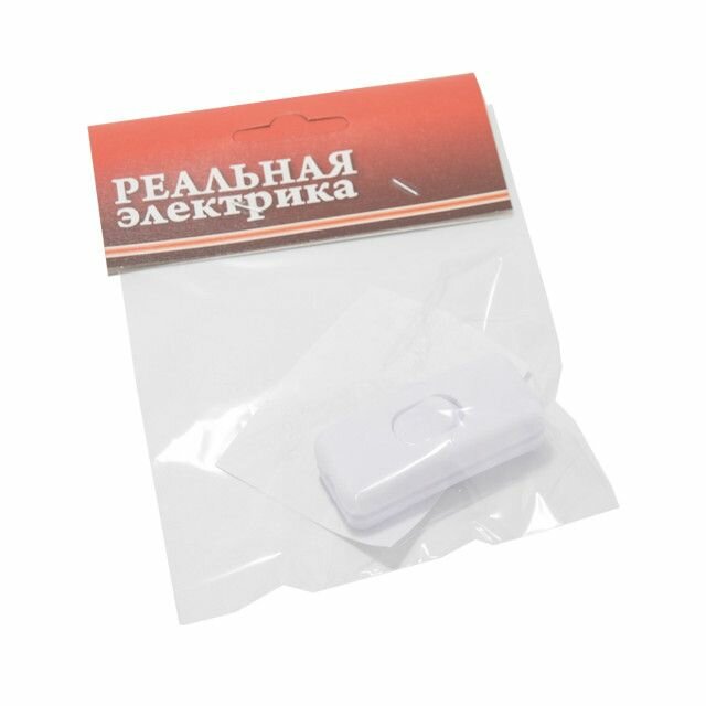 Выключатель Реальная электрика 1-клавишный, для бра, В1ПР белый