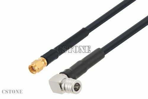 QMA штыревой угловой к обратная полярность SMA штекер с низкими потерями кабель используя LMR-240-UF коаксиальный