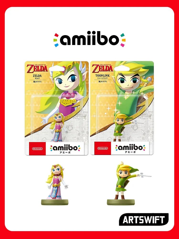 Nintendo amiibo Фигурка Мульт-Линк & Зельда/ Toon Link &Zelda - The Wind Waker (The Legend of Zelda Collection) Asian Version ARTSWIFT