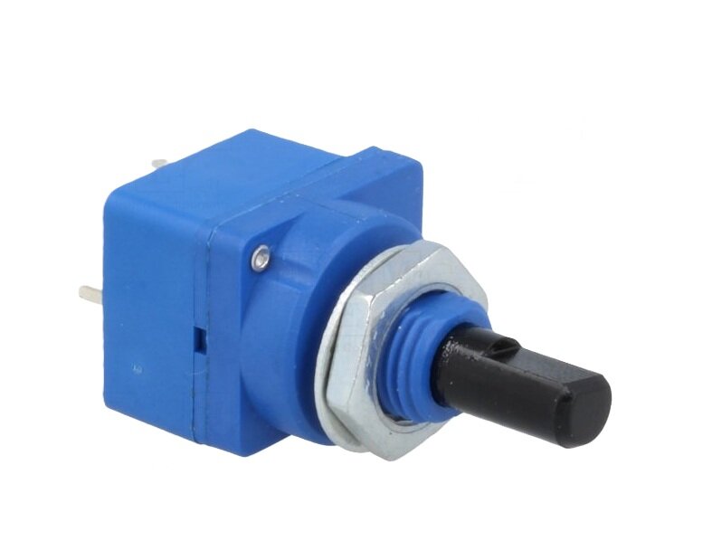 Потенциометр SR Passives WH16BK-1-B500K осевой, 500кОм, Ось D-образный профиль, 1 шт