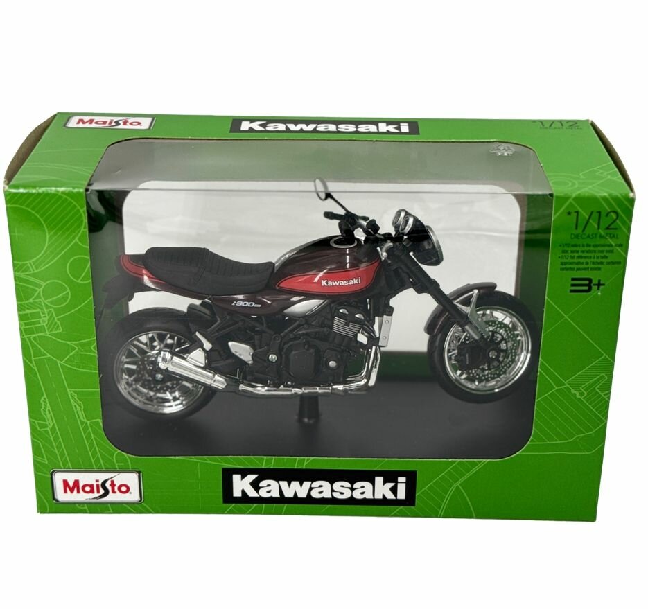 Коллекционная модель мотоцикла "Maisto". Kawasaki Z900RS (Масштаб 1:12)