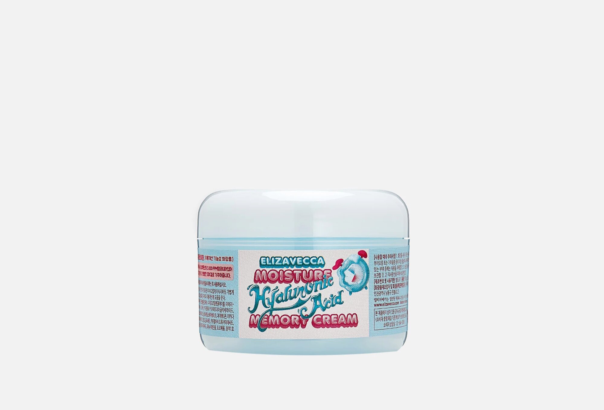 Крем для лица Elizavecca "Moisture Hyaluronic Acid", с эффектом памяти, 100мл