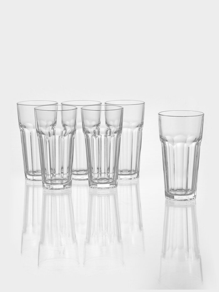 Набор стаканов Pasabahce CASABLANCA, 6 шт. 475 мл, стекло, прозрачные