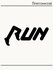 Термонаклейка для одежды и аксессуаров DTF-печать Run