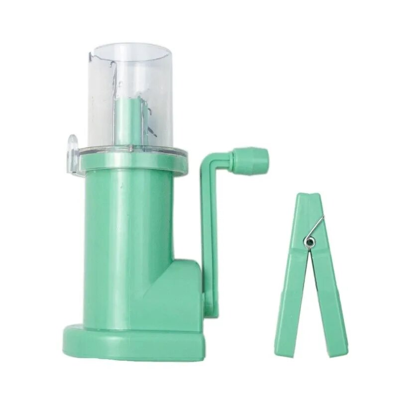 (1 комплект) Бытовая веревочная вязальная машина с ручным приводом-светло-зеленый