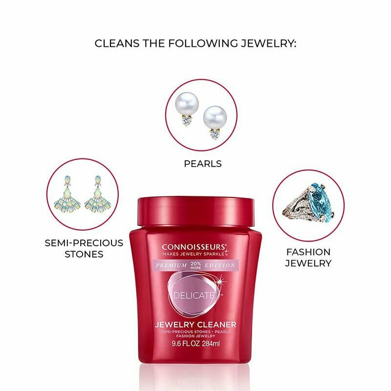 Connoisseurs Fine Jewelry Cleaner Жемчуг Драгоценный полудрагоценный камень Жидкость для чистки модных ювелирных изделий Чистящий раствор