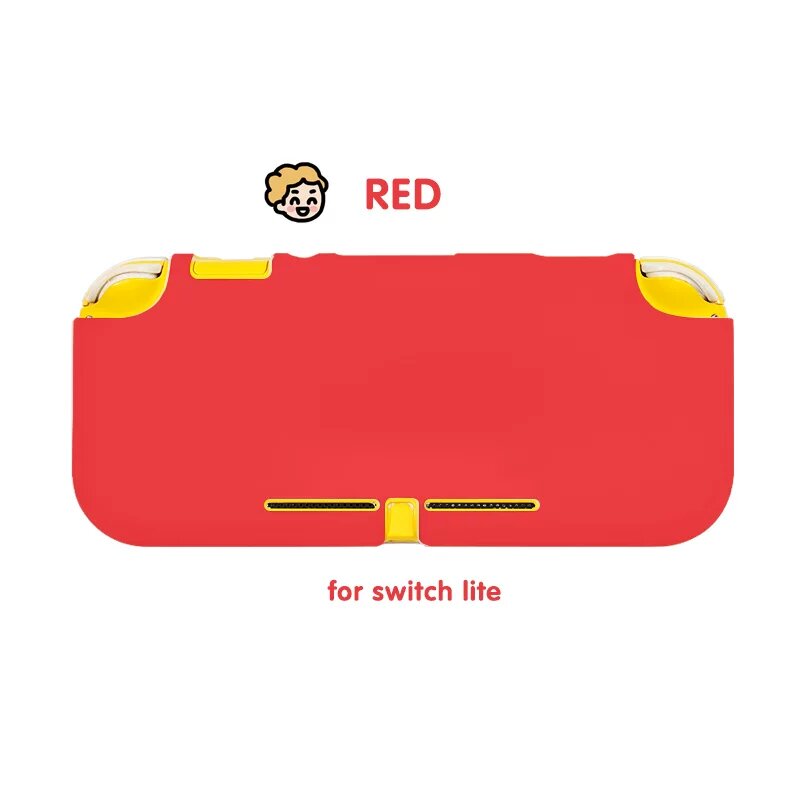 Кожаный чехол для Nintendo Switch из ТПУ, мягкий силиконовый, красный цвет, защита игровой консоли, легкий и гибкий