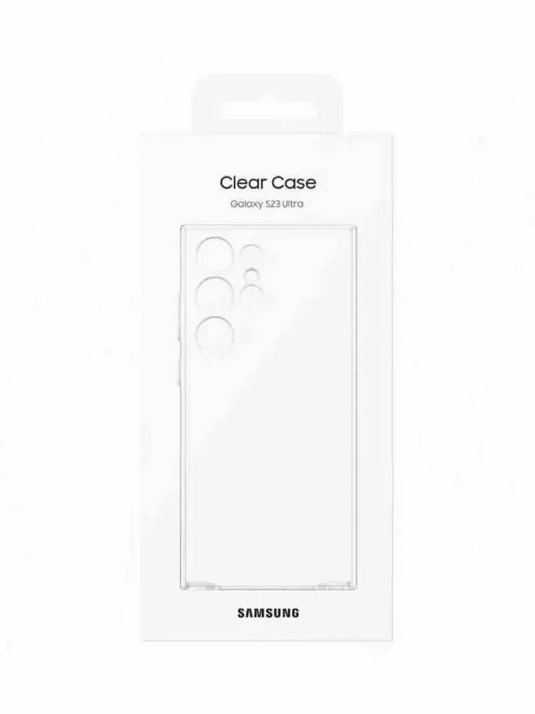 Чехол Clear Case Galaxy S23 ultra прозрачный