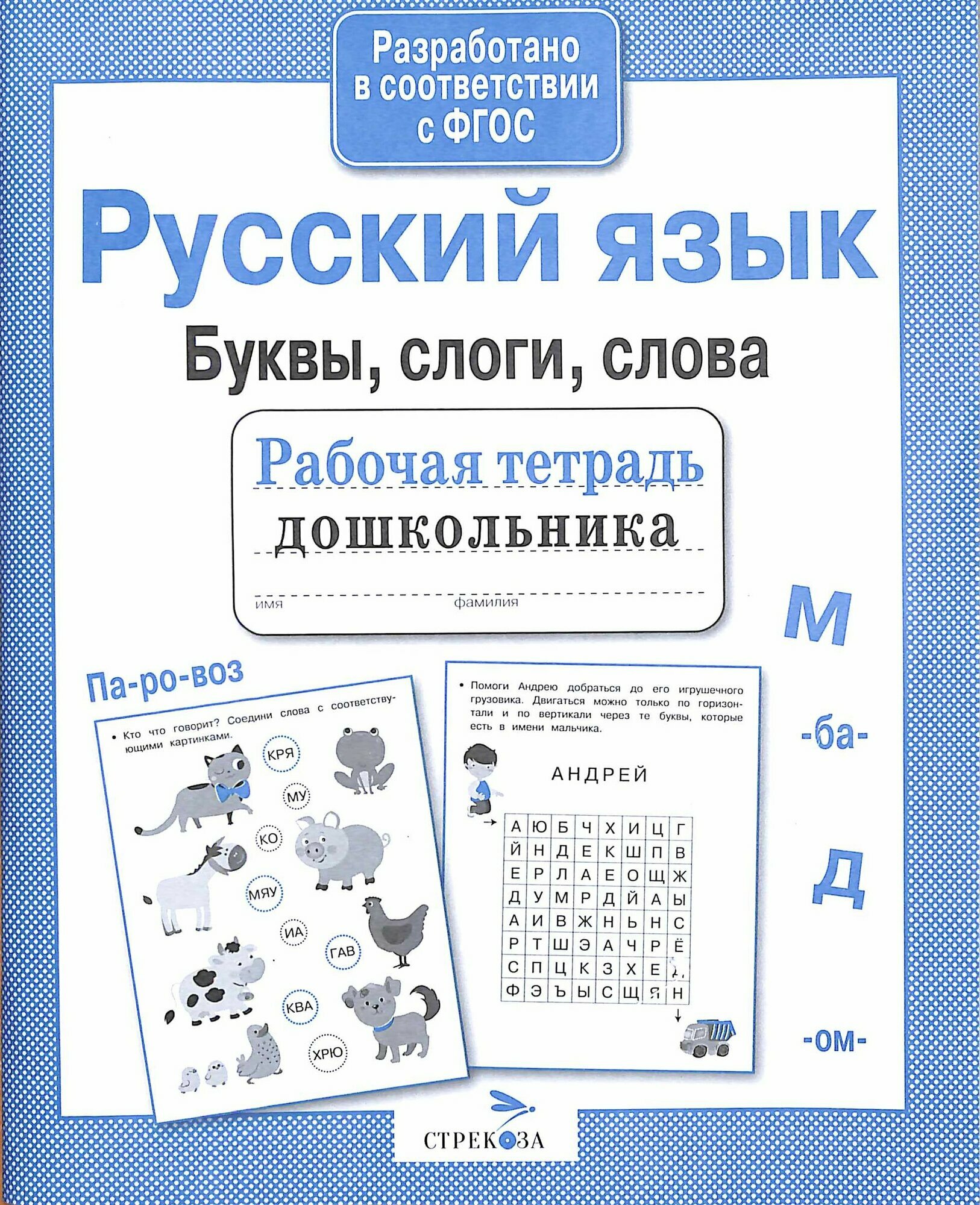 Рабочая Тетрадь Дошкольника Русс. яз. Буквы, слоги, слова (Савранская А.)ФГОС