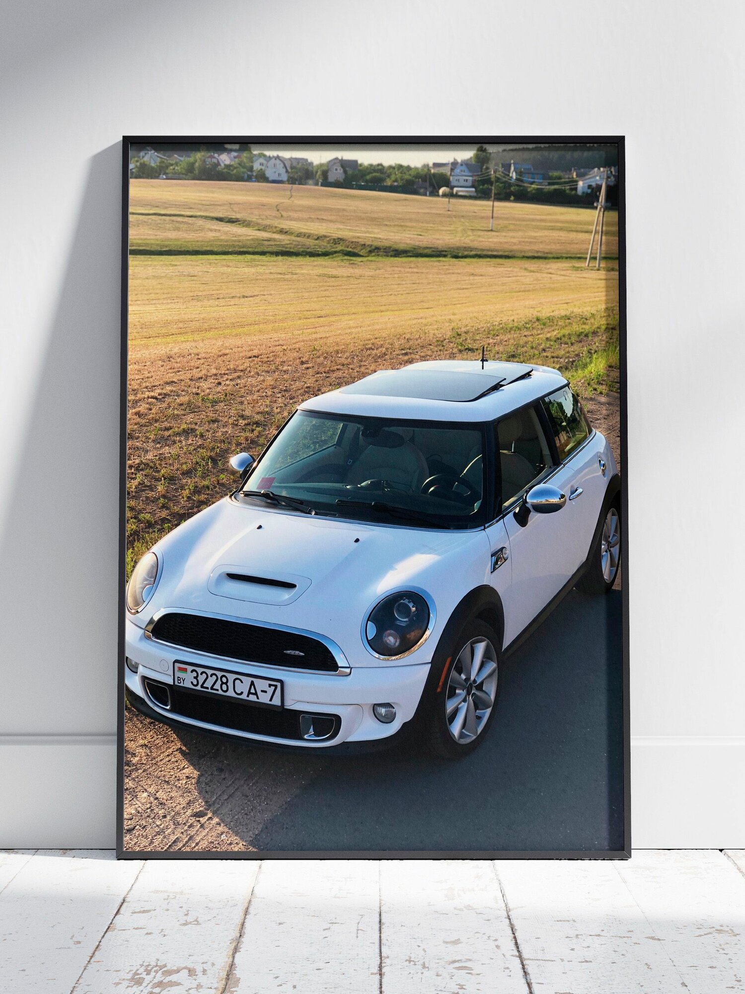 Плакат на стену для интерьера Легенды Авто (Мини Купер - Mini Cooper 1) - Постер по машине формата A3 (30x42 см)