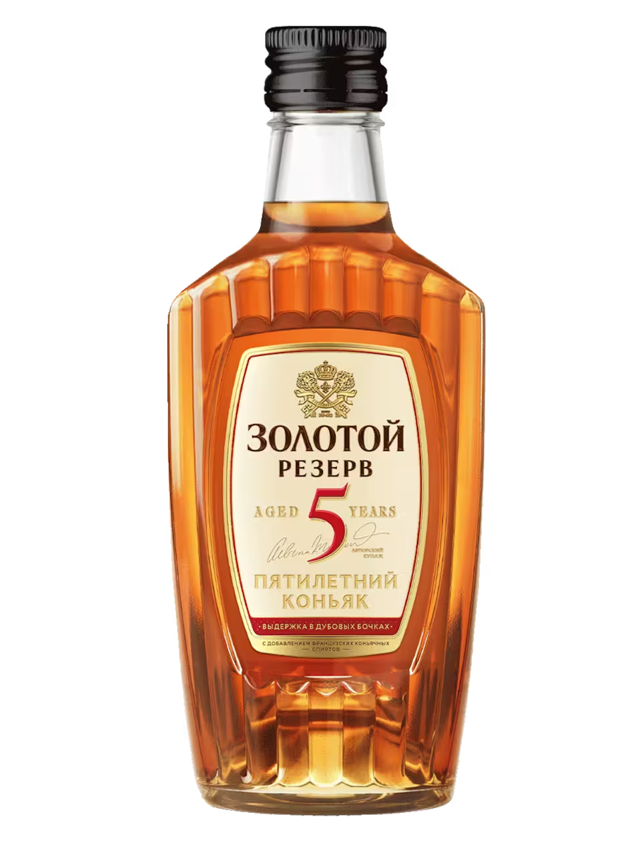Коньяк Золотой Резерв 5 лет 0,25 л