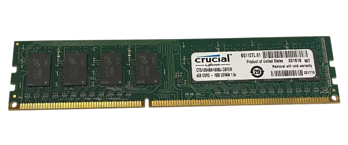 Оперативная память Crucial CT51264BA160BJ. C8FER DDRIII 4GB